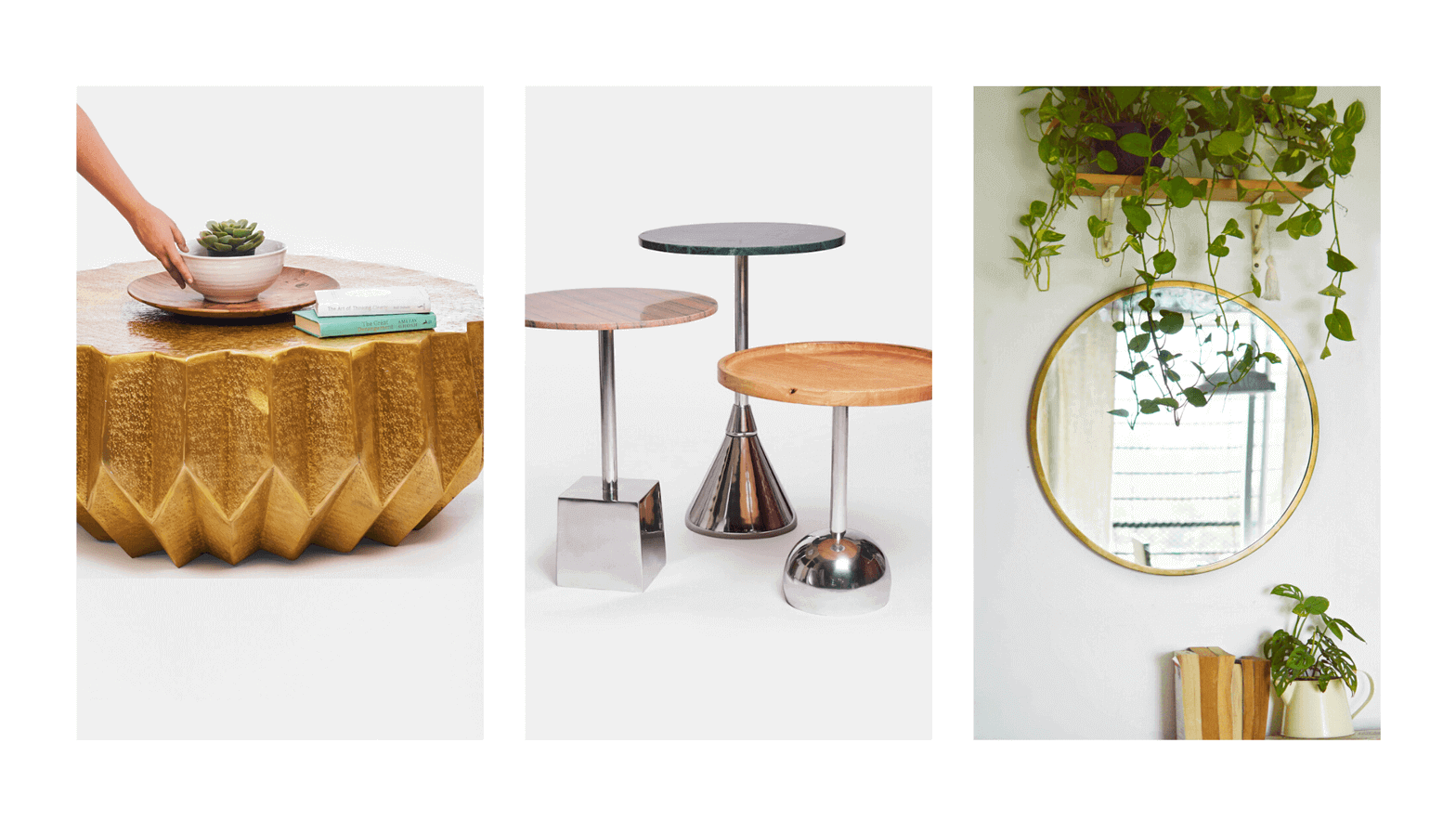 Topp Brass: Buy Sidetables & Gold Mirrors Online India